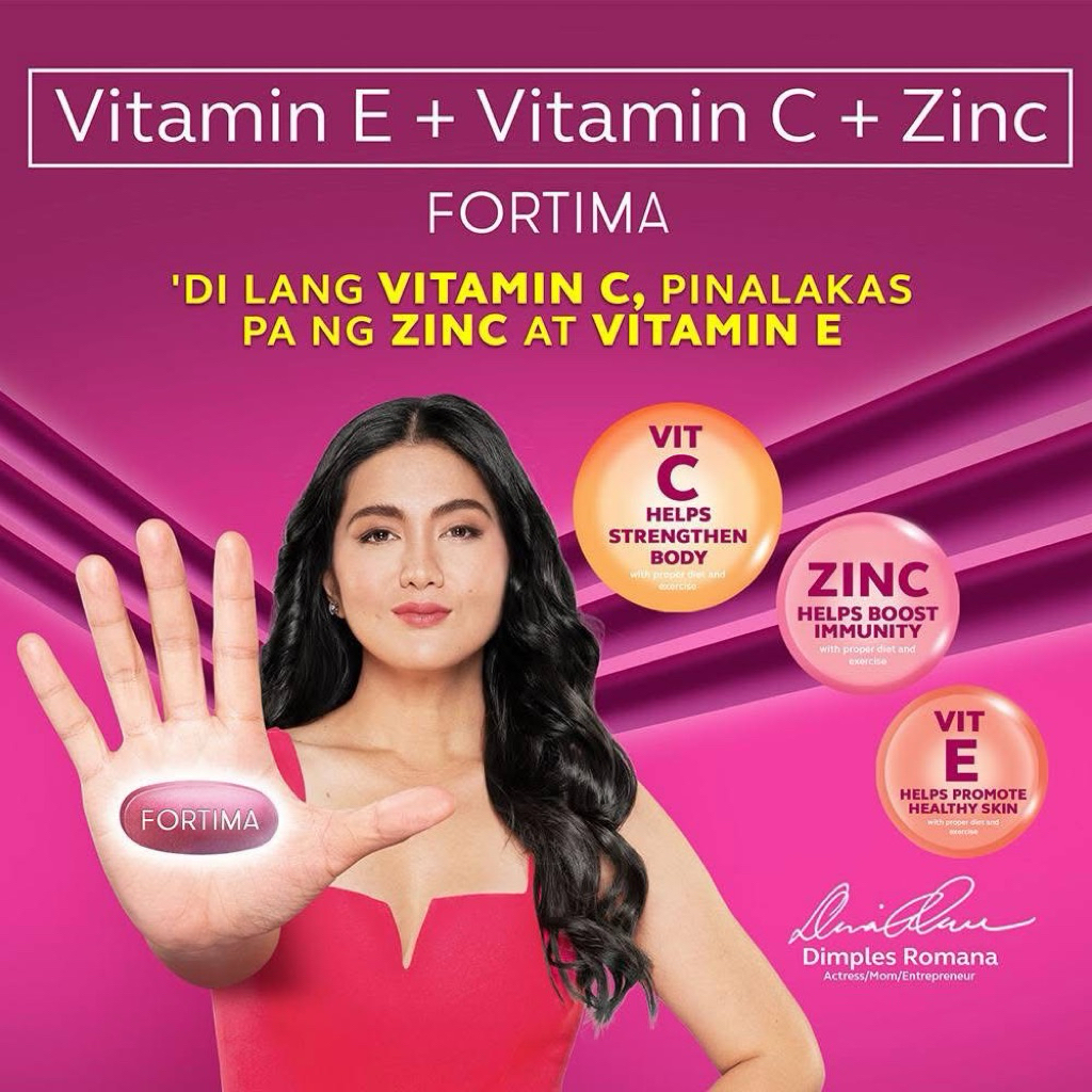 Fortima Vitamin E + Vitamin C + Zinc (30 Tablets) | Shopee Philippines