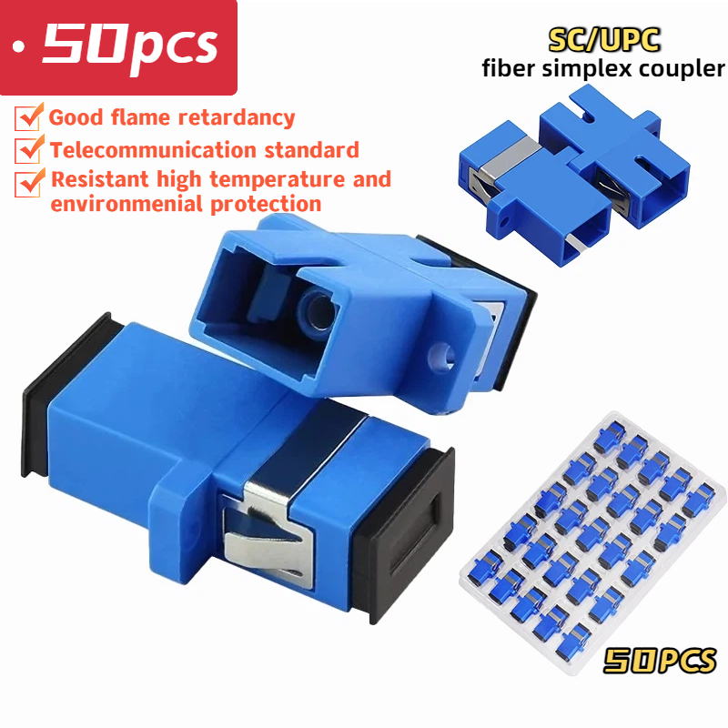50pcs FTTH SC-UPC Fiber Optic Adapter Coupler | Shopee Philippines