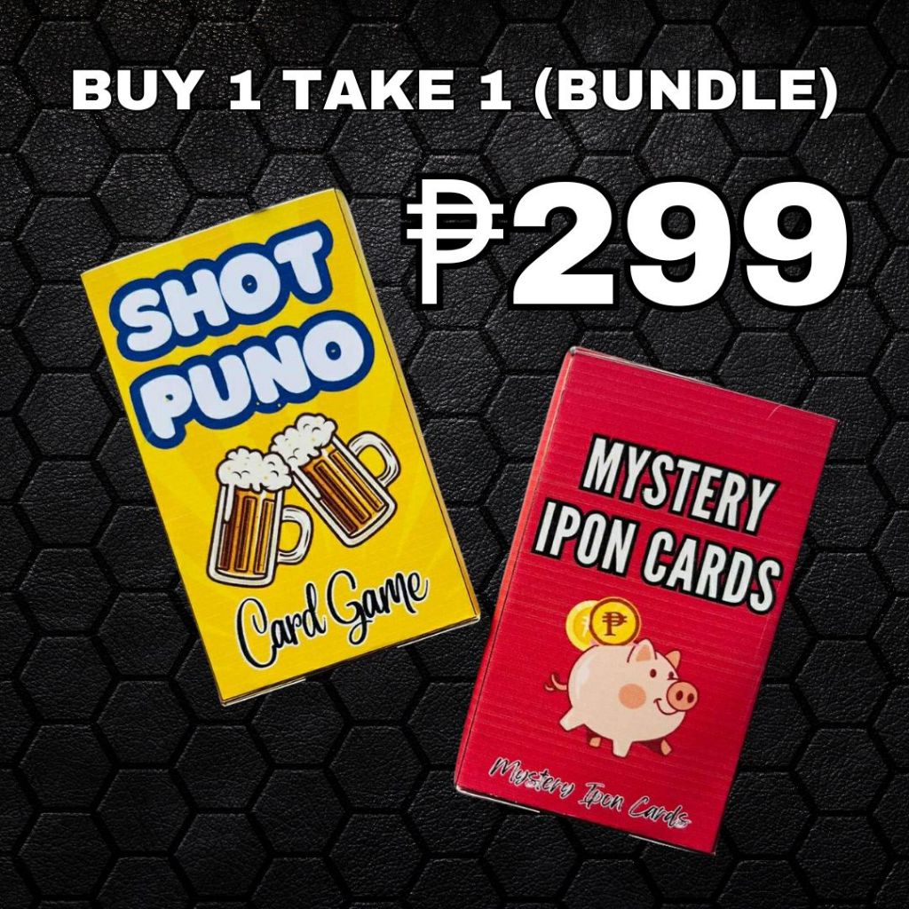 BUY1TAKE1 SHOT PUNO CARDS + MYSTERY IPON CARDS (BUNDLE) TAGALOG good ...