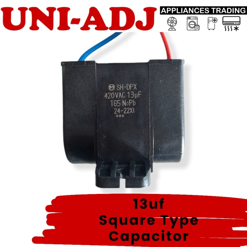 13uf Square Type Capacitor for Washing Machine Spare Parts Only ...