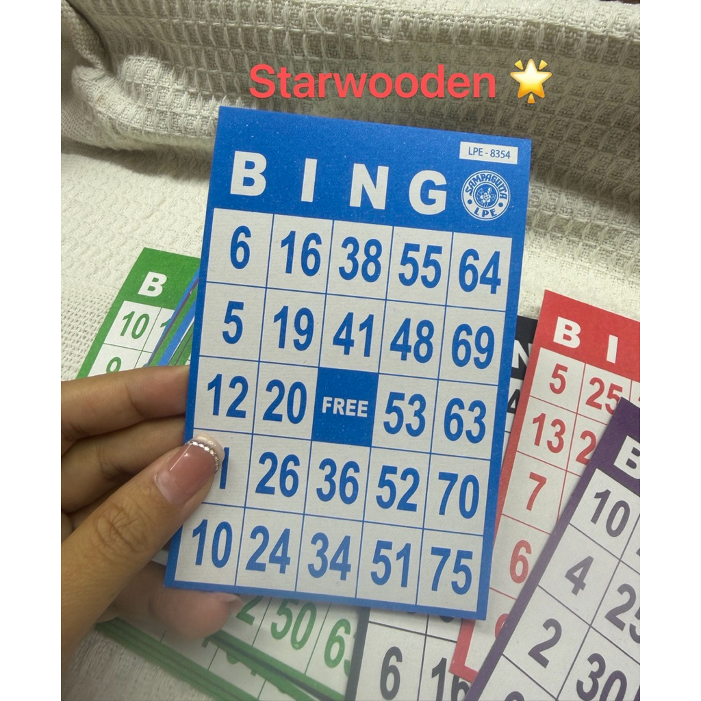 50pcs Assorted Color Bingo Card Play Game | Shopee Philippines