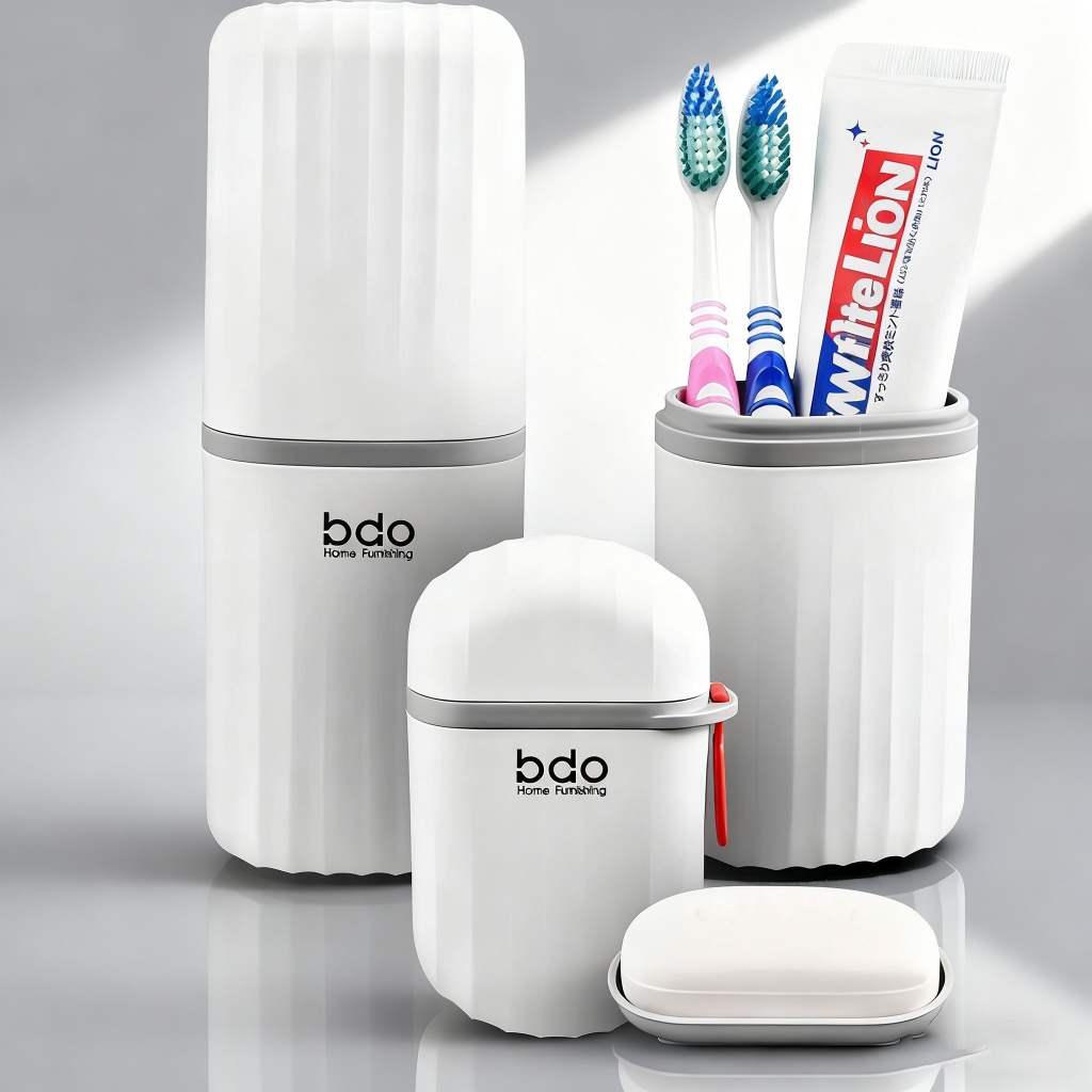 Food Grade Soap Travel Case Toothbrush Organizer Cover Soap Holder ...