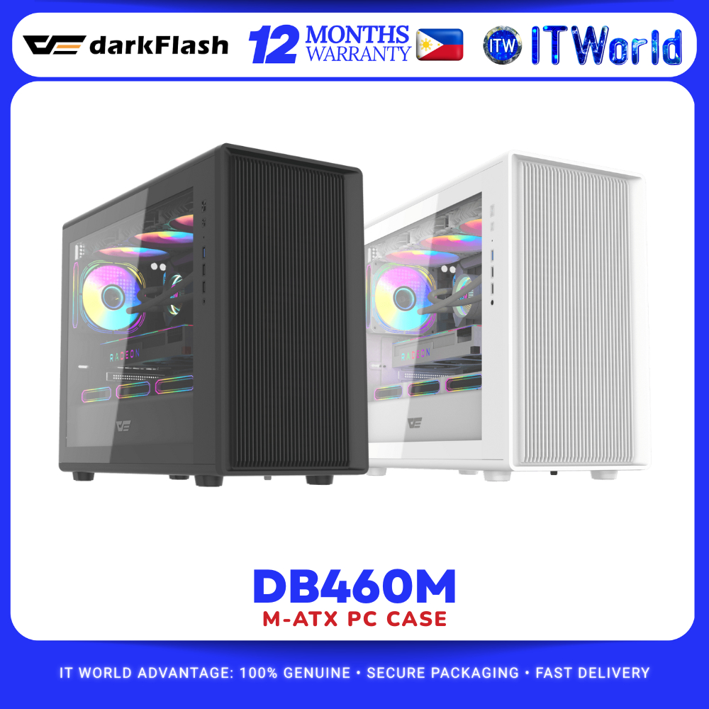 DarkFlash DB460M M-ATX 0.5mm SPCC steel PC Case itw | Shopee Philippines