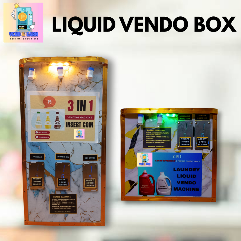 VendandEarn Liquid Vendo Box | Shopee Philippines