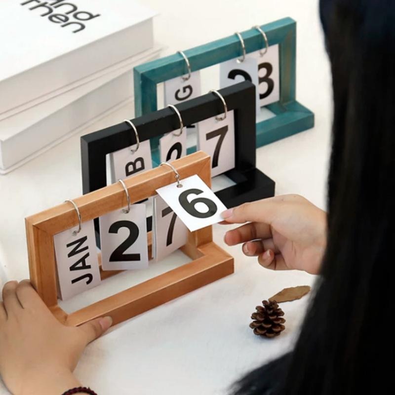 Calendar Desktop Chic Flip DeskCalendar Classy Page Calendar Nordic ...