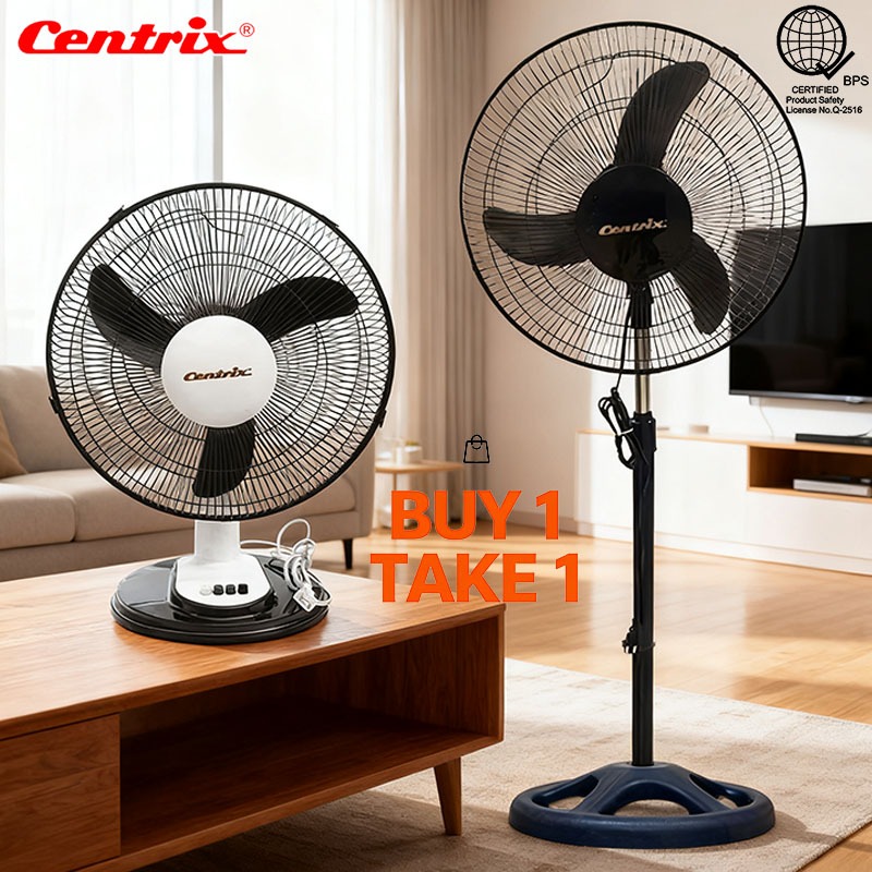 Centrix BUY 1 TAKE 1 STAND FAN DESK FAN PER PC 16 Inches Industrial ...