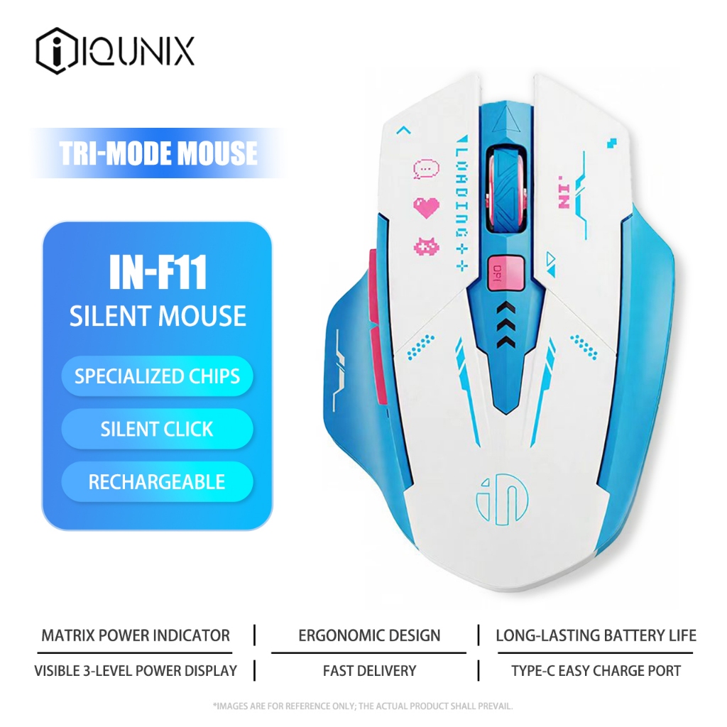 IQUNIX x INPHIC F11 2.4G Wireless Gaming Mouse Rechargeable Mecha Style ...