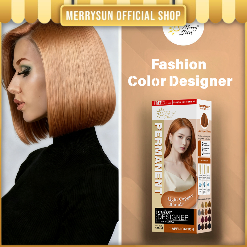 Merry Sun Permanent Hair Color 60ml, Hair dye for Salon, Plant Based ...