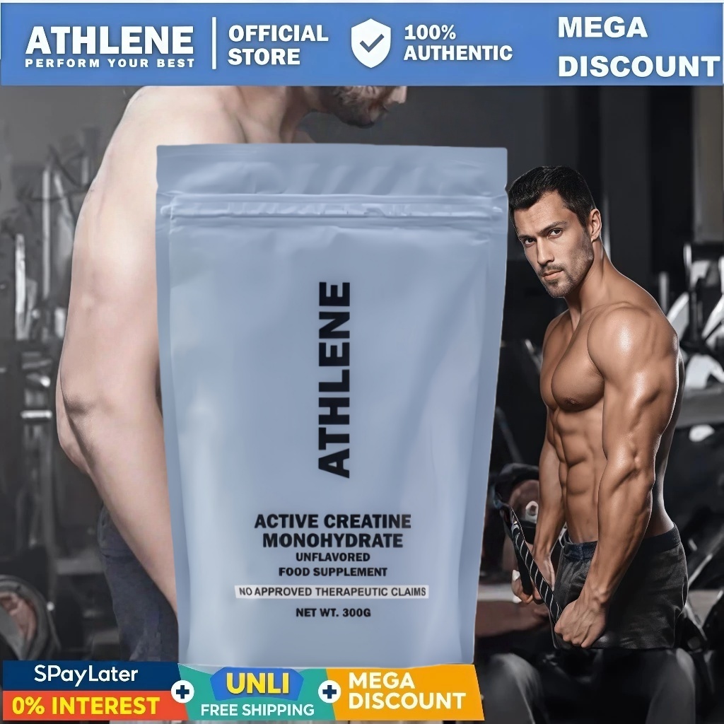 ATHLENE Active Creatine Powder Monohydrate 300G Durns Fat To Increase ...