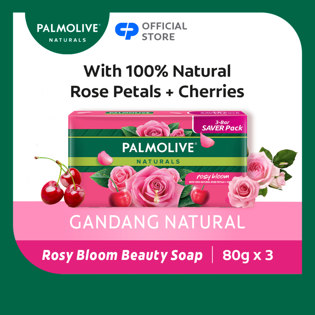 [ADD-ON] Palmolive Naturals Rosy Bloom Beauty Soap 80g, Pack of 3 ...
