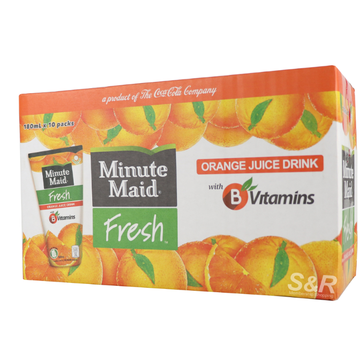 Minute Maid Orange Juice Drink 10pcs | Shopee Philippines