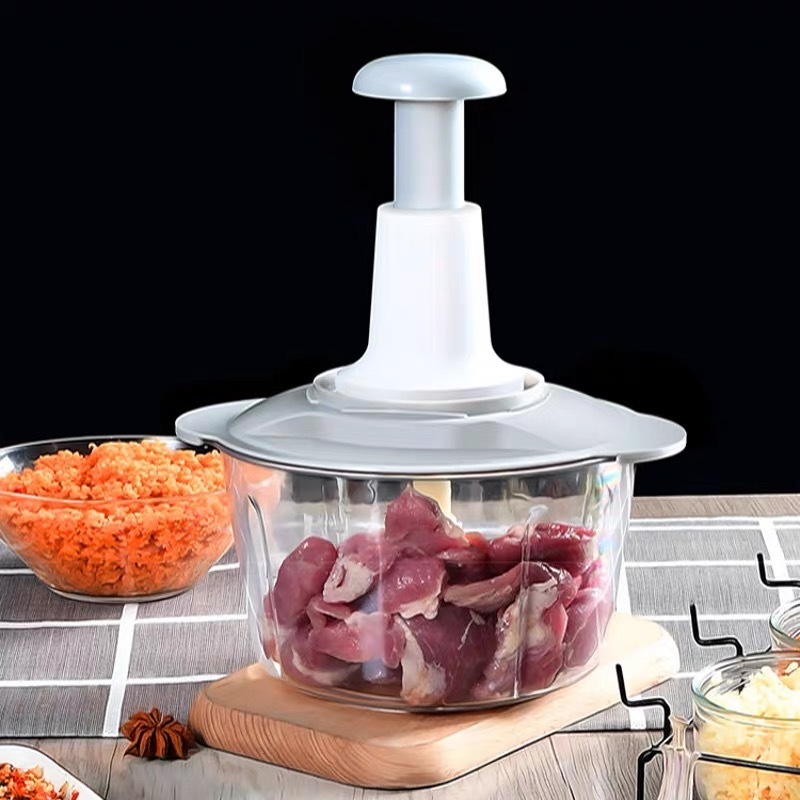 BUZZBEE Multi-functional Manual Food Processor Hand-Powered Food ...