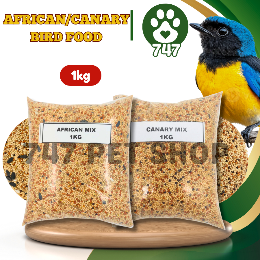 1kg African Mix Pet Bird Canary Seed Blend Food Support Complete ...