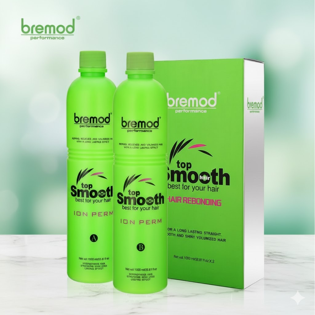 Bremod Hair Rebonding Set A & B 1000mL | Top Smooth Ion Perm ...