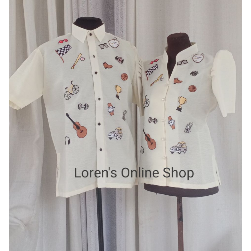 ICON Polo Barong and Filipiniana Blouse - Full Open (Modern Design ...