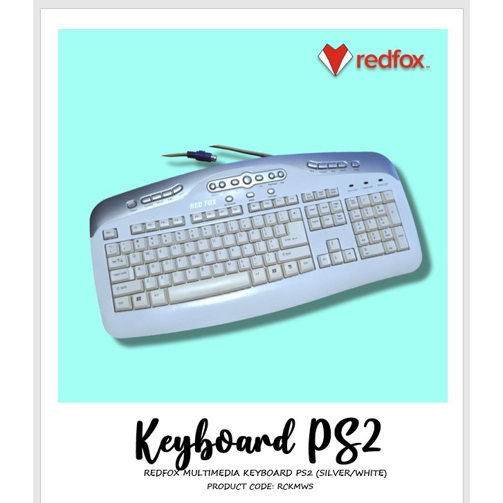 REDFOX MULTIMEDIA KEYBOARD PS2 RCKMWS | Shopee Philippines