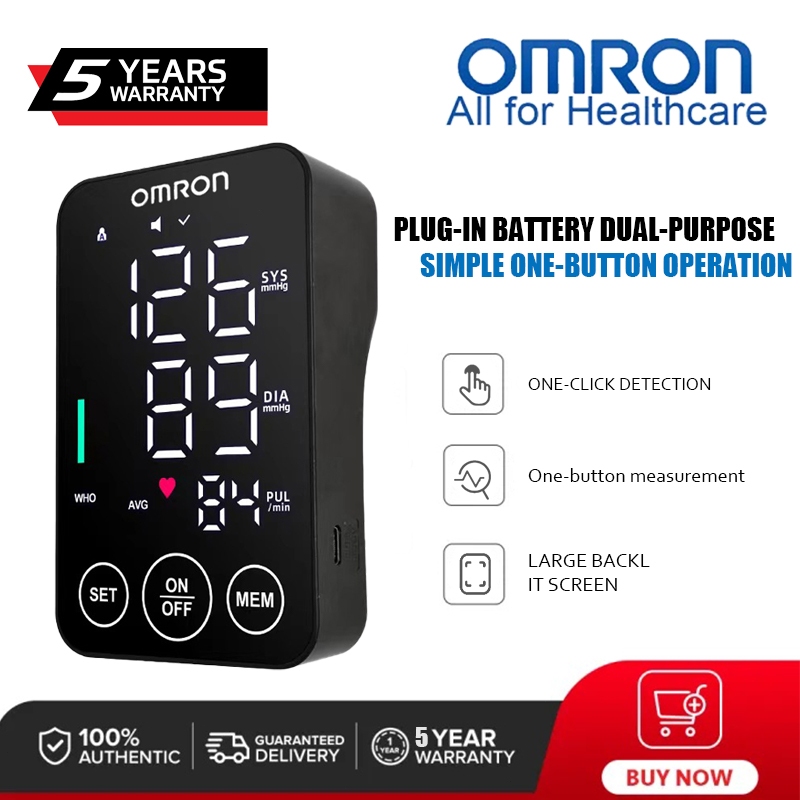 Omron Medical-Grade Portable Blood Pressure Monitor with Digital ...