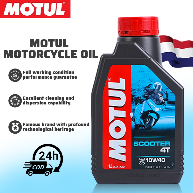 Motul Scooter Oil 1L 4T SAE 10w40 Fully Synthetic Engine Oil For4 ...