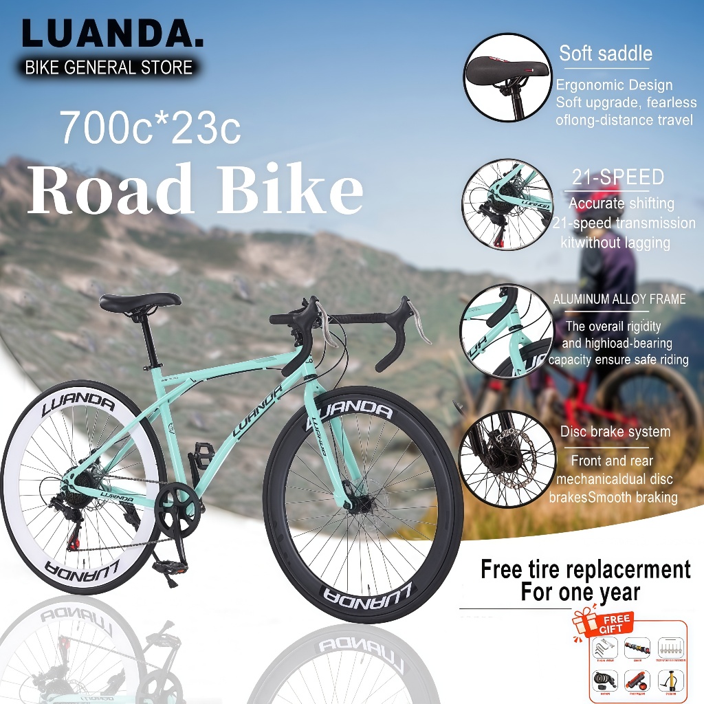 LUANDA 700cc Road Bike Fixie BikeFor Adult Bike Alloy Material Frame ...