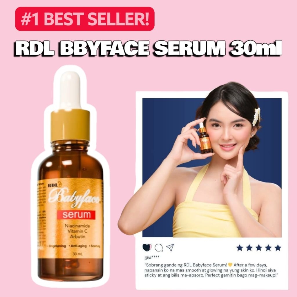 RDL Babyface Serum 30ml with Vitamin C, Arbutin & Niacinamide | Shopee ...