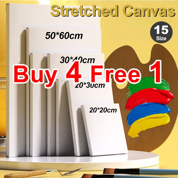Canvas Painting 100% Cotton Canvas Board for Painting Plain with Wooden ...
