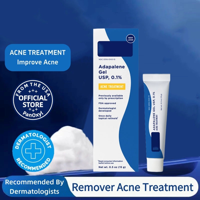 Adapalene 0.1% Leave-On Gel Acne Treatment Blackheads Removal Pore ...