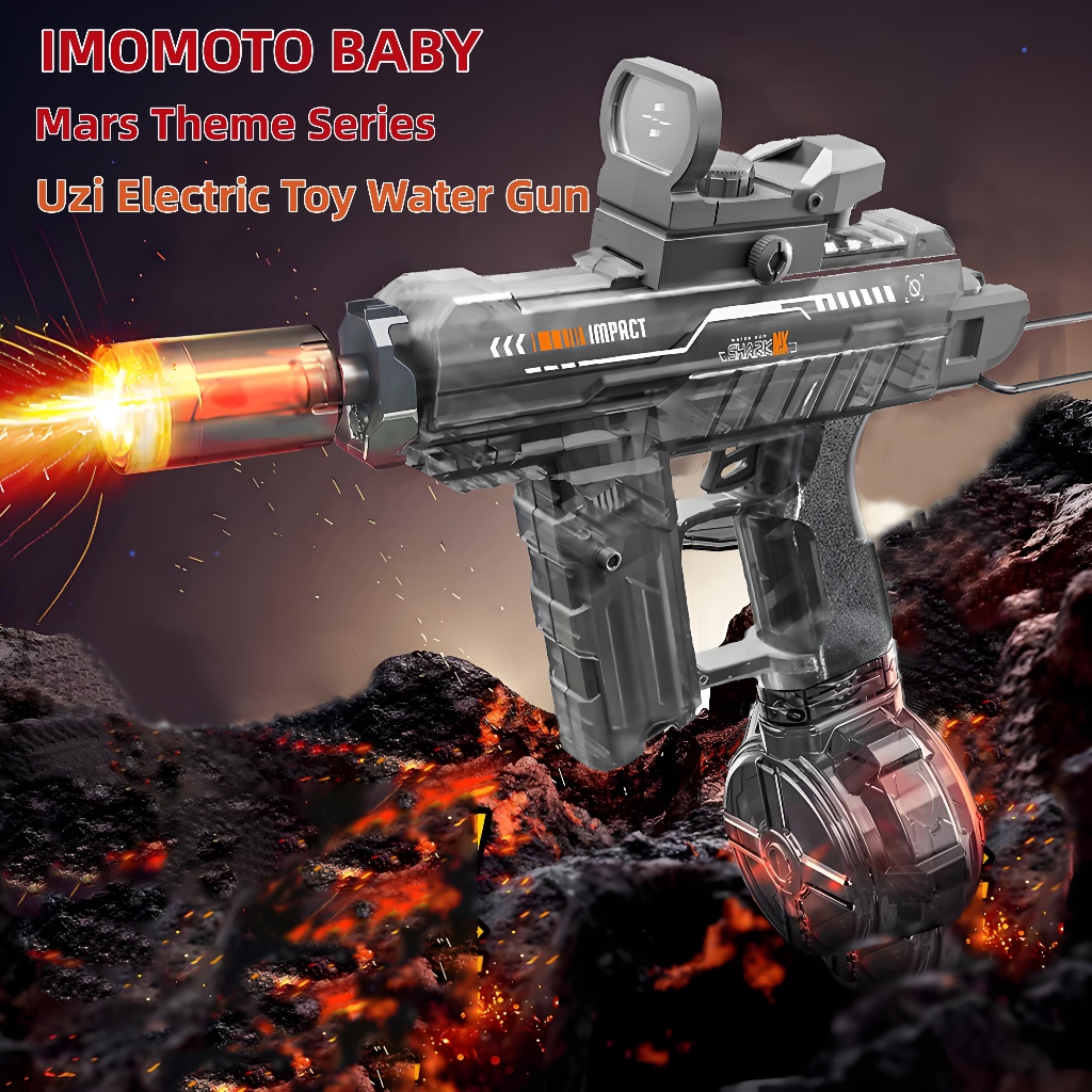 【ITB MARS】Uzi Electric Toy Water Gun Automatic Continuous Rechargeable ...