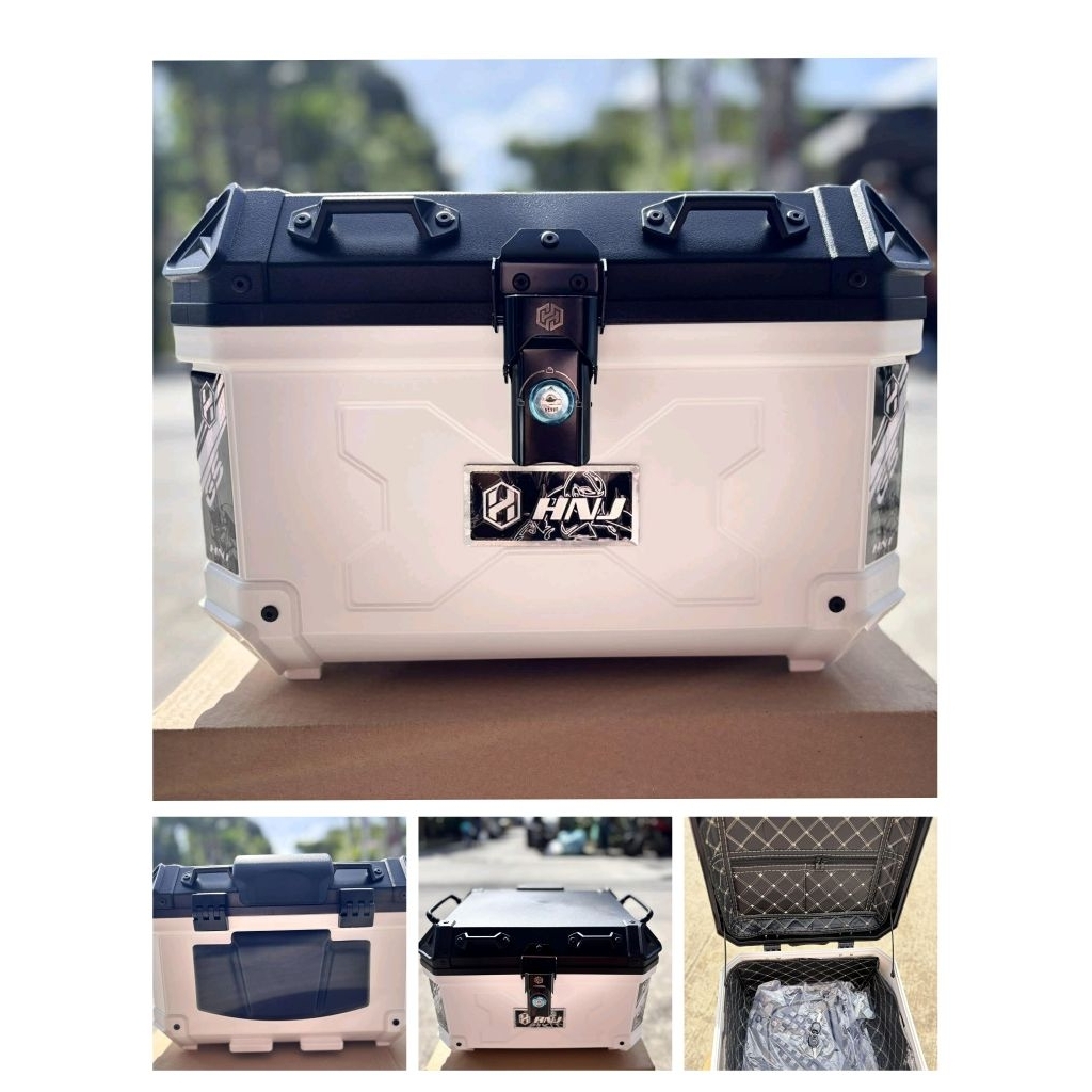 A03 Hnj v3 Hard Plastic Top Box 35L with Backrest & Metal plate ...