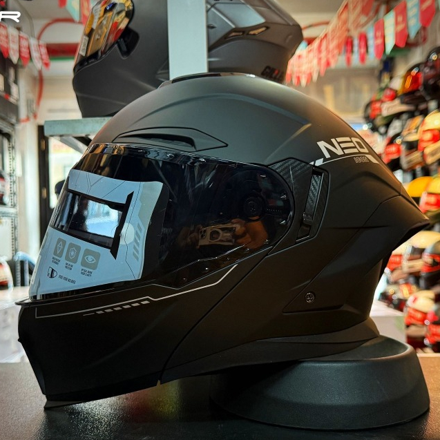 SPYDER Neo Icon Full Face Modular Dual Visor Motorcycle Helmet (Free ...