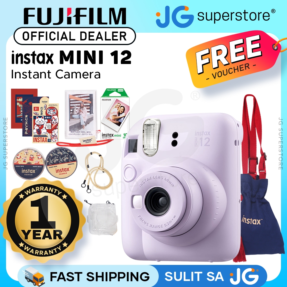 FUJIFILM Instax Mini 12 ORIENTAL POP PACKAGE Instant Camera Bundle Pack ...
