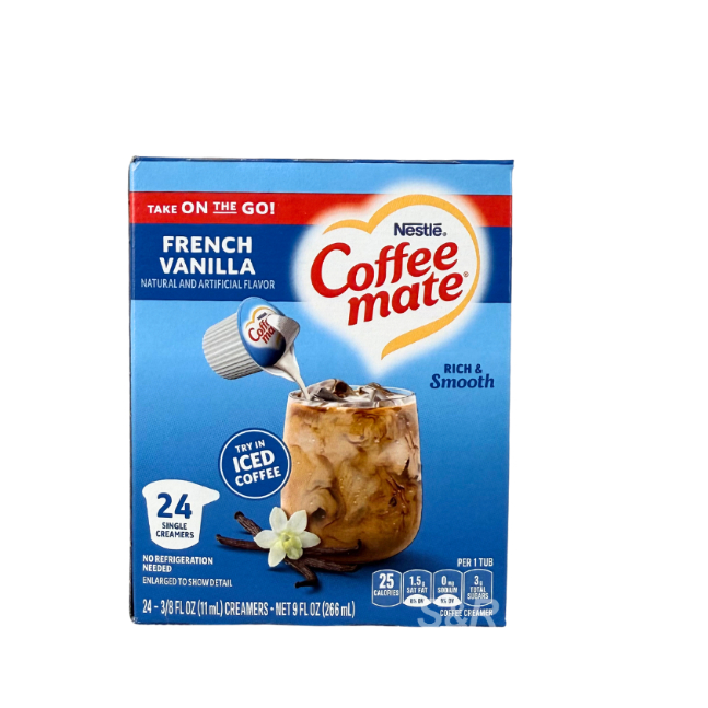 Coffeemate French Vanilla Liquid Creamer On The Go 24s | Shopee Philippines