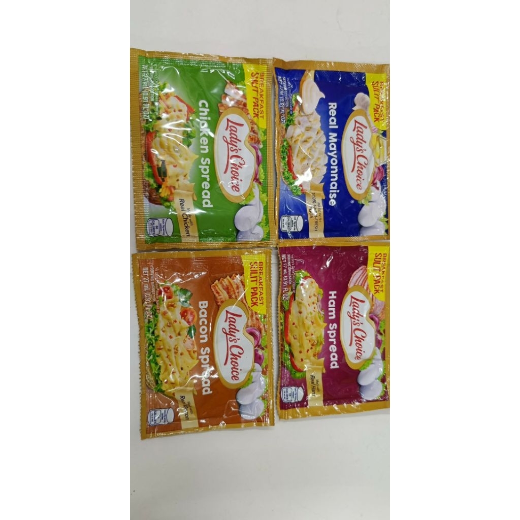 Ladies Choice Mayonnaise Bacon Chicken Ham Real Mayo 27ml | Shopee ...