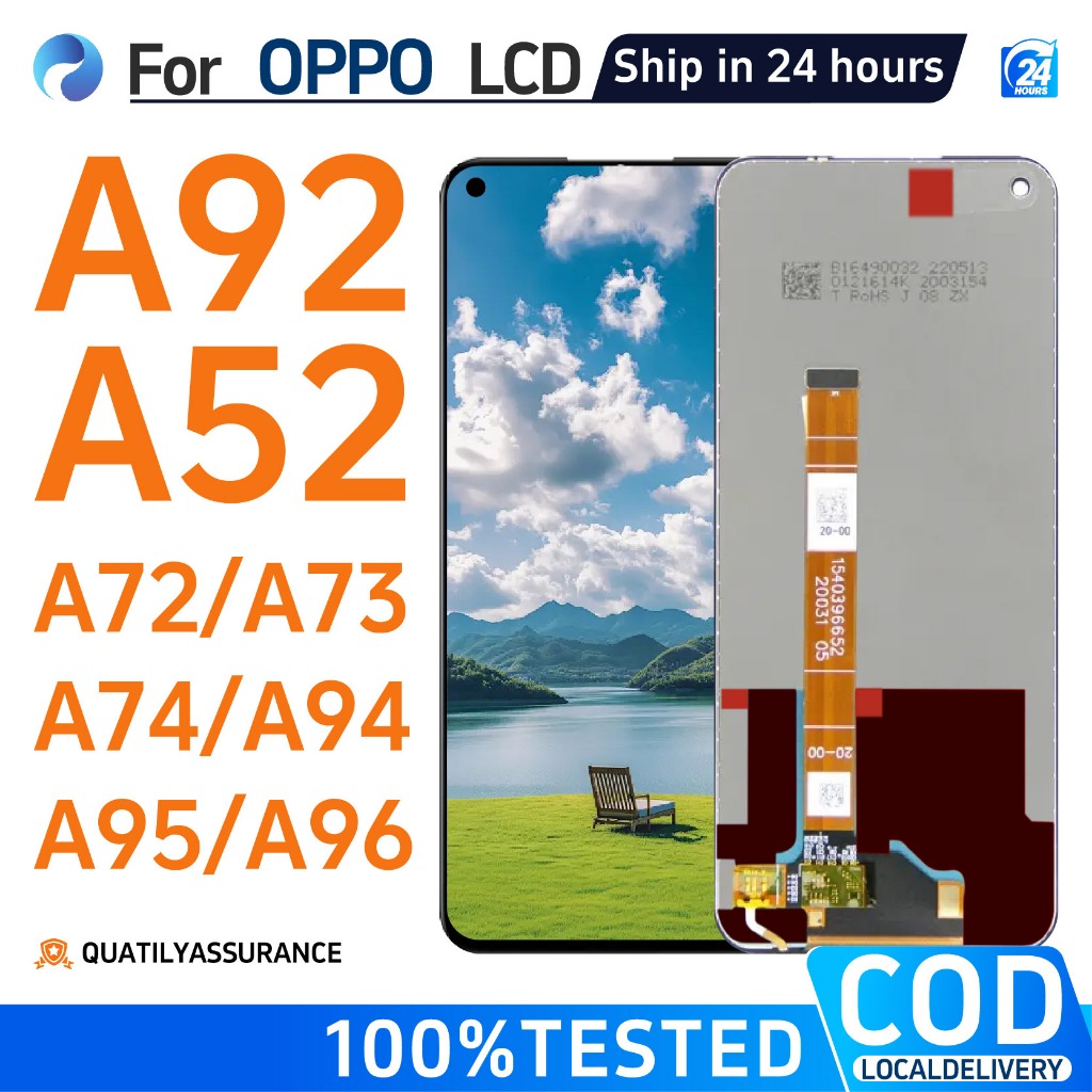 【Tested】LCD For OPPO A92 / A52 / A72 / A73 / A74 / A93 / A94 /A95 / A96 ...