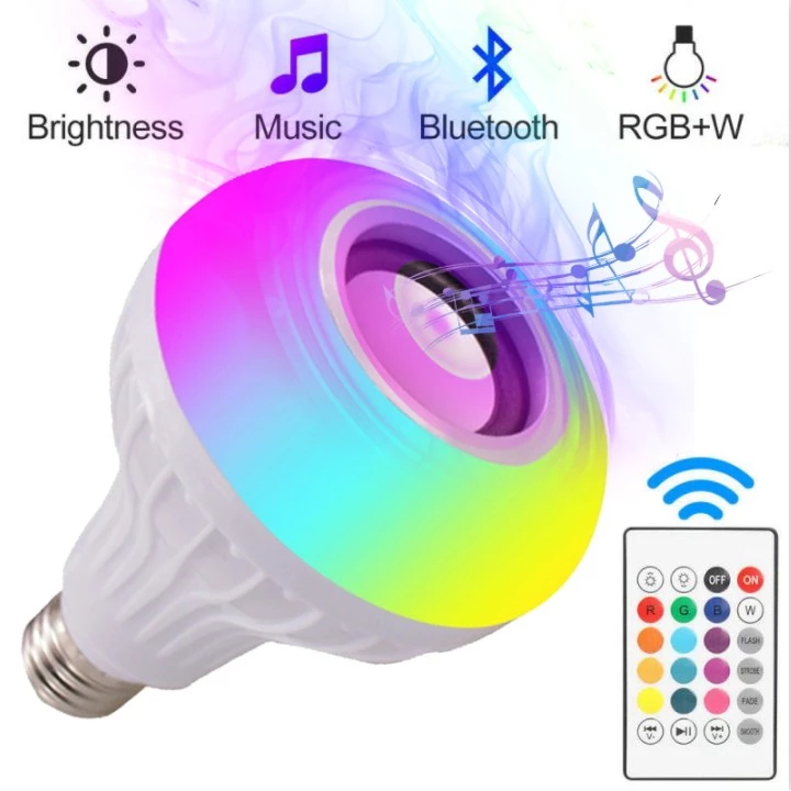Bluetooth LED Light Bulb Speaker RGB Bohlam Speaker Wireless Stereo ...