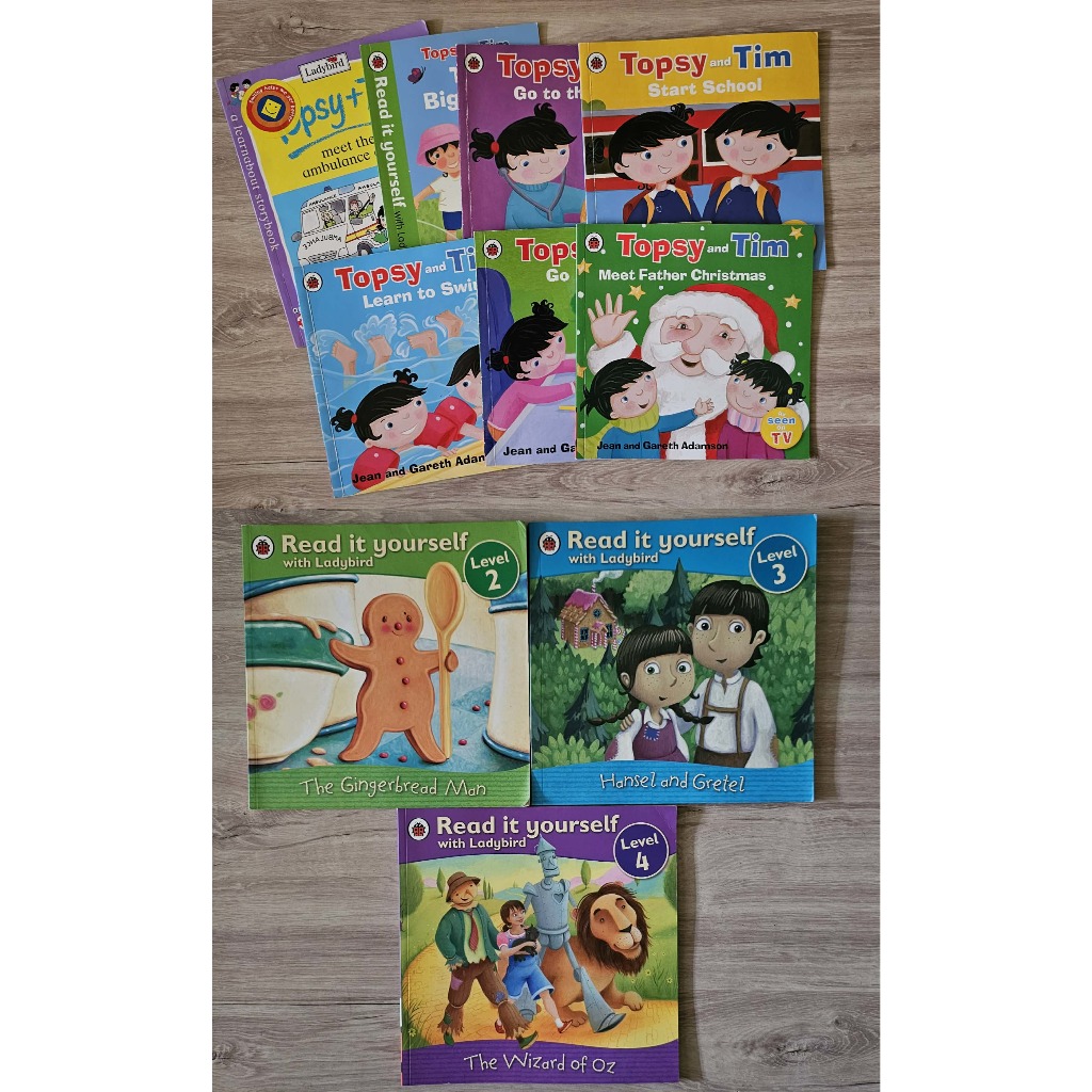 Ladybird books for Children (Topsy and Tim, Read it Yourself - Hansel ...