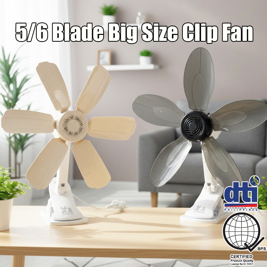 BIG Size Clip Fan 5 Blades Large Clip Fan Table Clip Fan Electric Fan ...