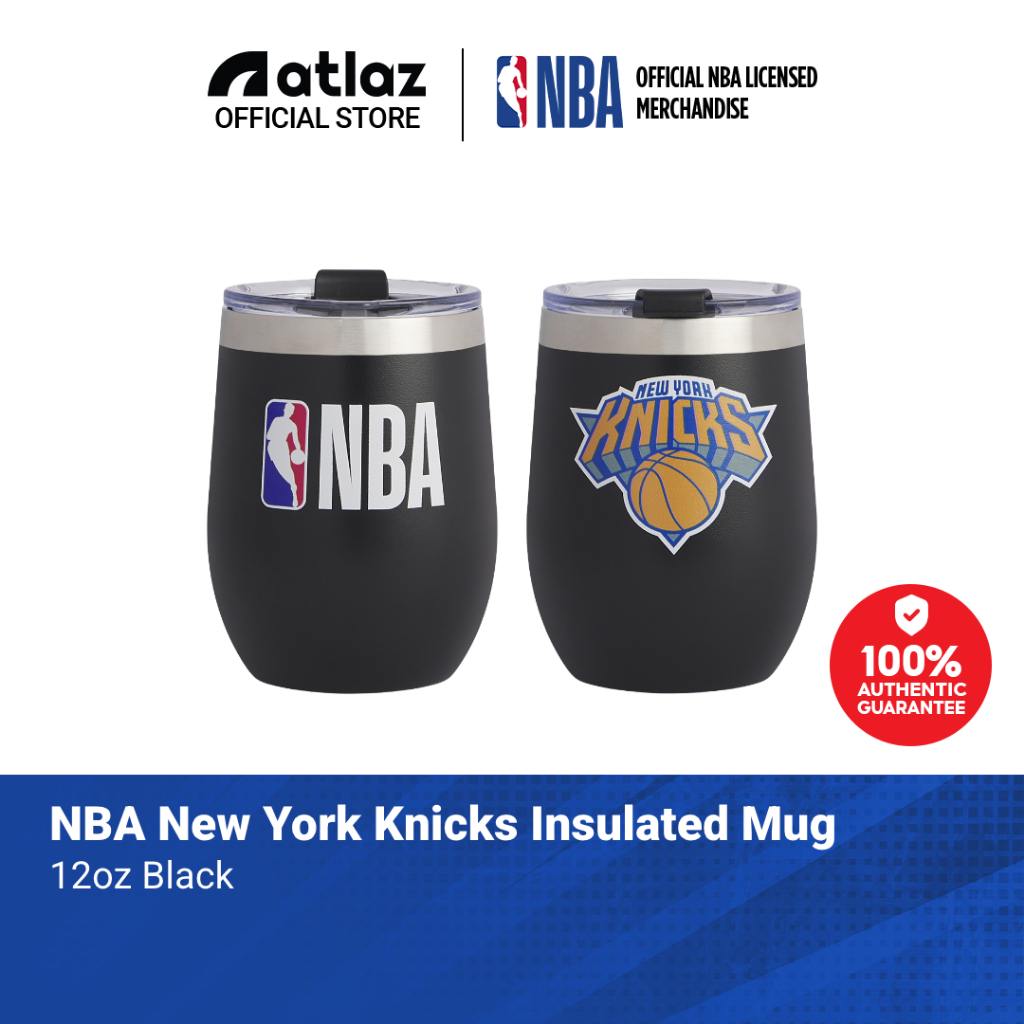 Official NBA New York Knicks Insulated Mug Black 12oz | Shopee Philippines