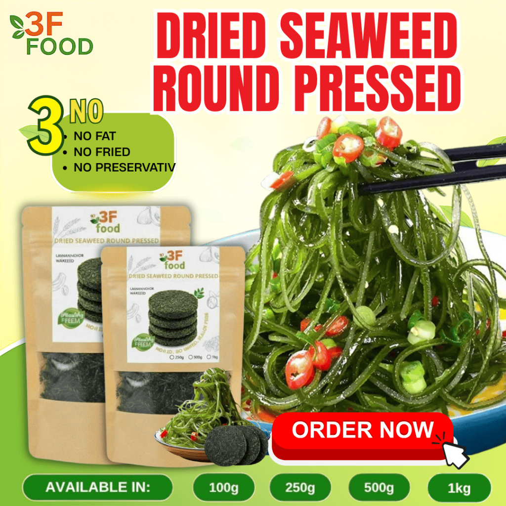 [BUY1 TAKE2] DRIED SEAWEED ROUND PRESSED - Low Calorie High Fiber Kelp ...