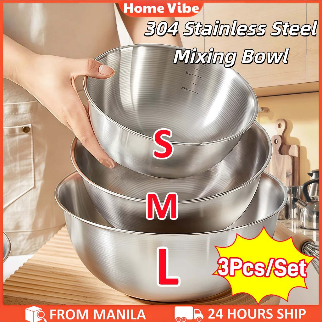 Shop mixing bowl stainless for Sale on Shopee Philippines