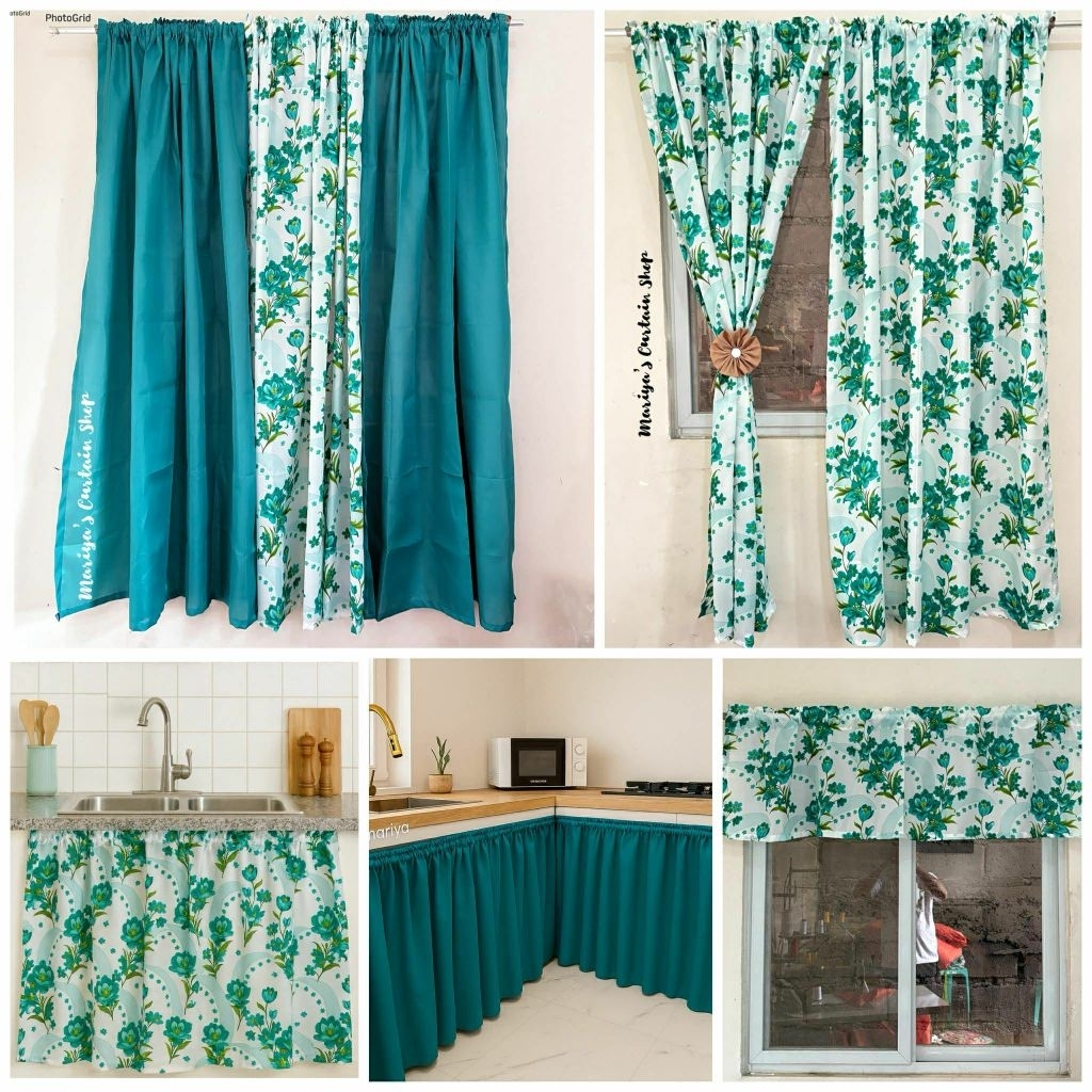 Lucky color of the Year 2026 Teal Green window/door /lababo valancer ...