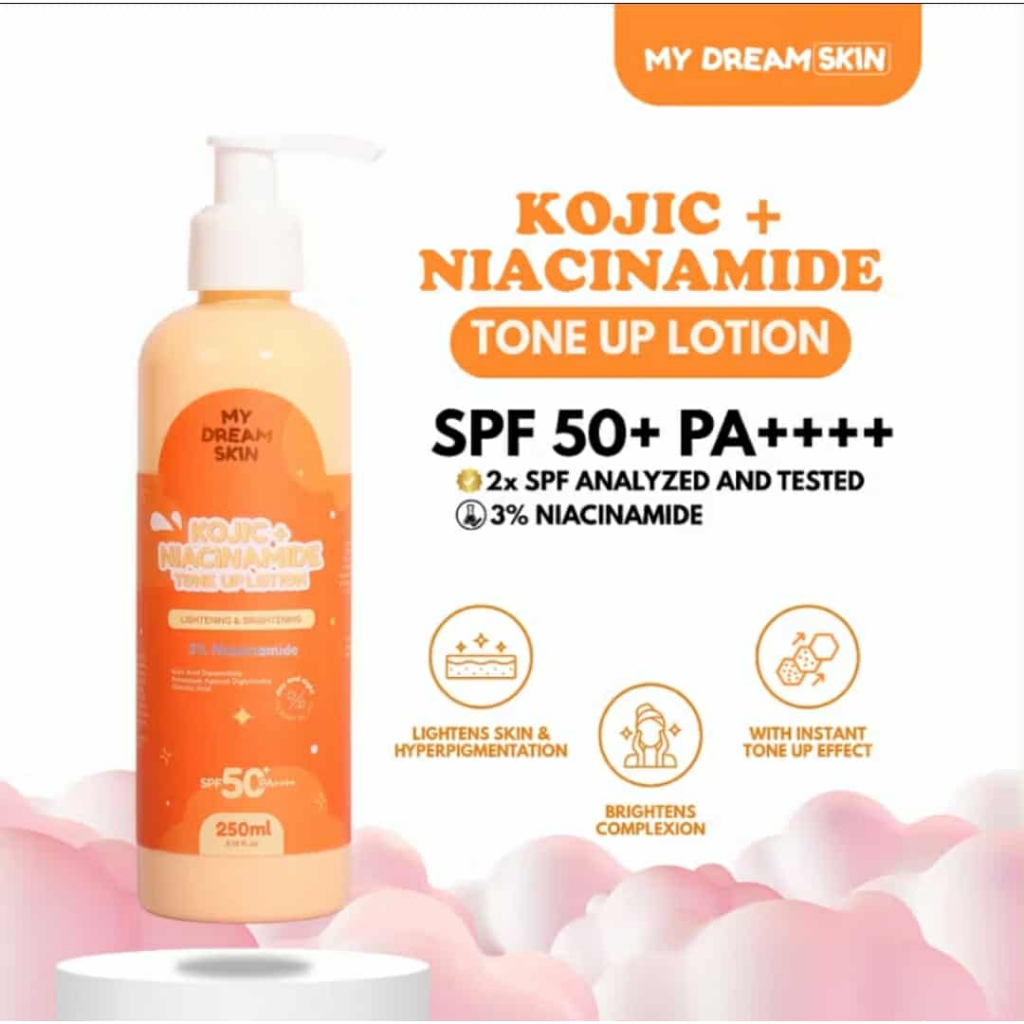 MY DREAM SKIN SOLO KOJIC NIACINAMIDE TONE UP LOTION WITH SPF 50 ...