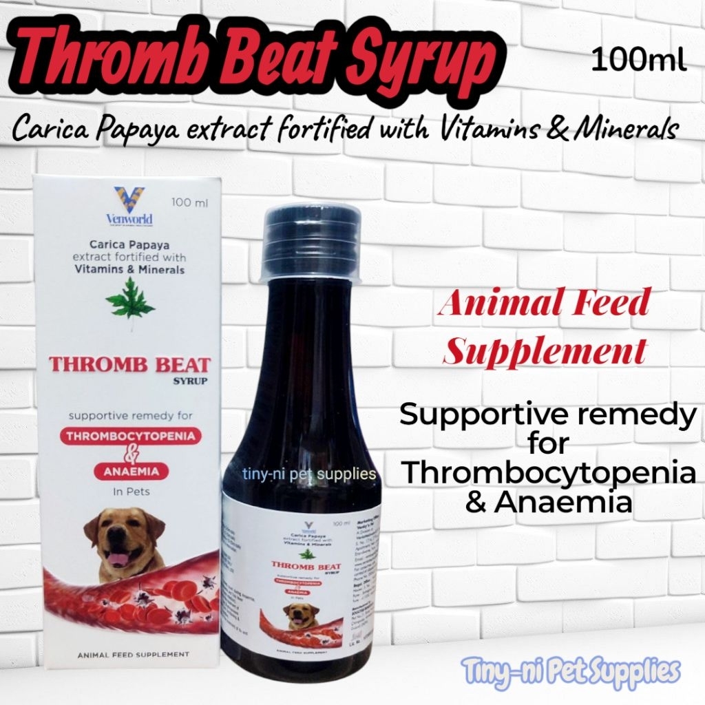 Thromb Beat Syrup for Pet Dogs and Cats|100ml Supportive Remedy for ...