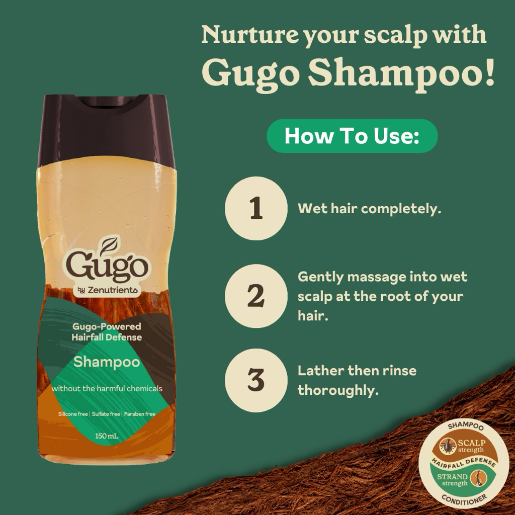Zenutrients Gugo-Powered Hairfall Defense Shampoo (150ml) | Shopee ...