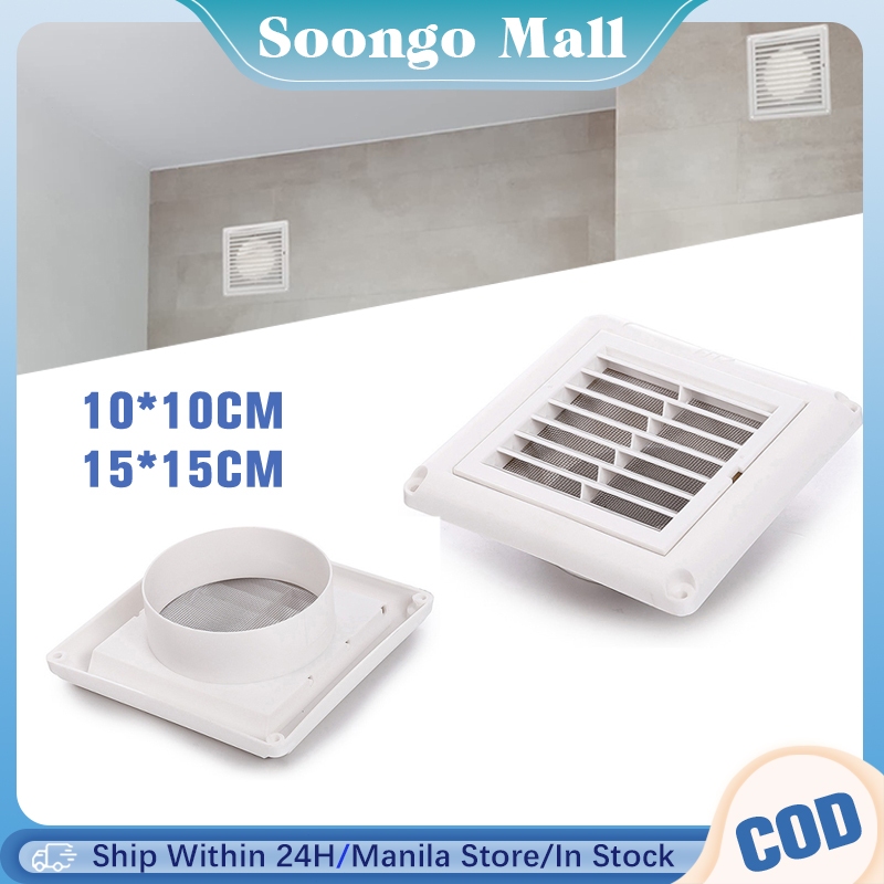 4/6 Inch Air Vent Plastic Louvered Cover for Ceiling Air Ventilation ...