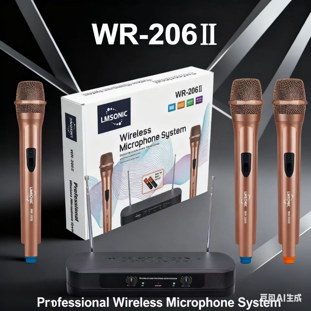 𝐋𝐌 𝐖𝐑 𝟐𝟎𝟔 𝐈𝐈/ 𝐖𝐑-𝟐𝟎𝟔 𝐥𝐥 Professional Heavy Duty Dual Rion Wireless ...