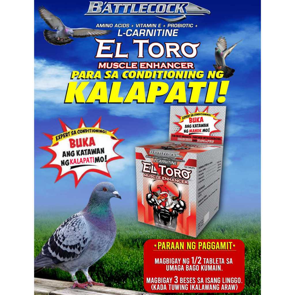 El Toro (10 Tablets) Advanced Muscle Enhancer & Conditioning Supplement ...