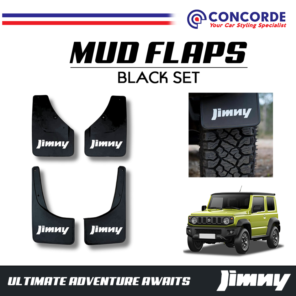 FOR JIMNY MUD FLAPS BLACK SET | Shopee Philippines