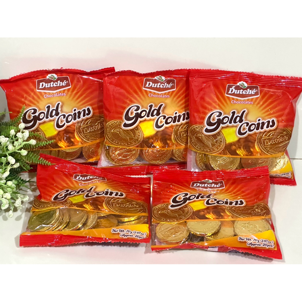 Dutche Chocolates Gold Coins 20 PCS per pack | Shopee Philippines