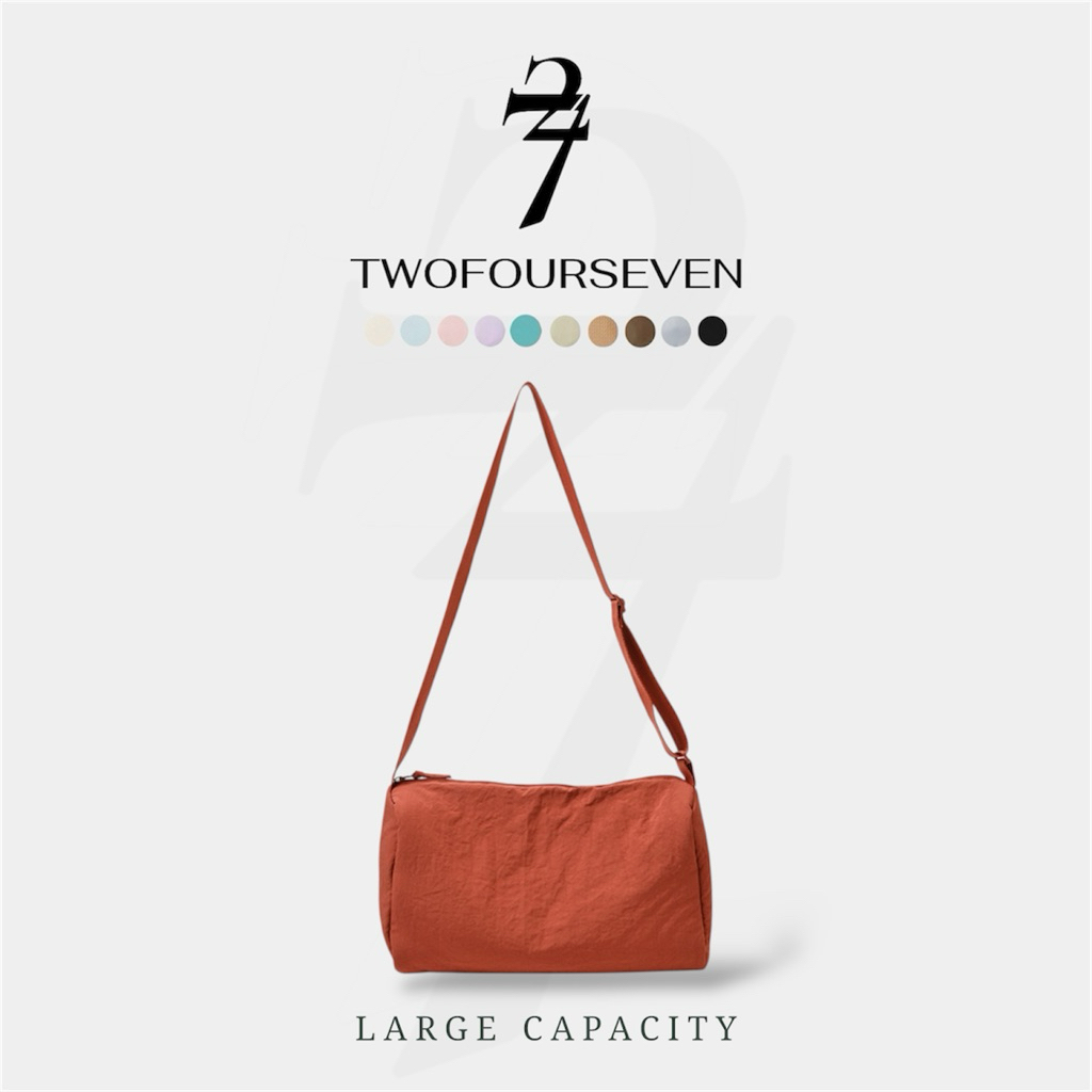 247CLUB Crinkled Soft Cloth Sling Bag | Shopee Philippines