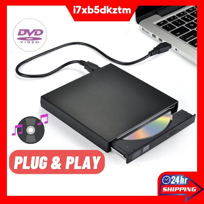 DVD External Optical Drive USB2.0 CD/DVD-ROM CD Player Reader Recorder ...
